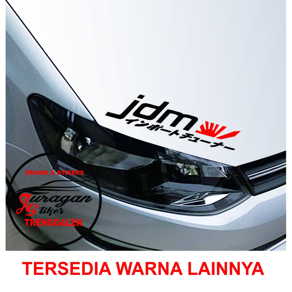 Jual PROMO Stiker cutting JDM kanji sticker mobil kap universal 2 warna ...