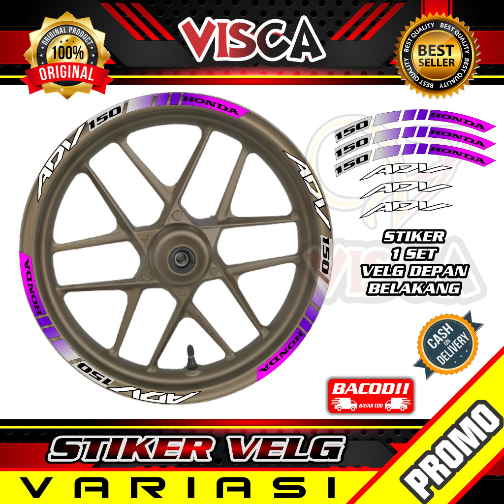 Jual Stiker Velg List Velg Motor Stiker Velg ADV 150 BUNGLON | Shopee ...