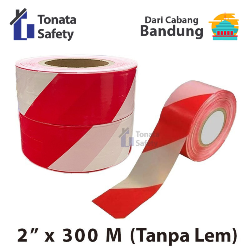 Jual Police Line Merah Putih / Garis Polisi 2 Inchi x 300 Meter ...