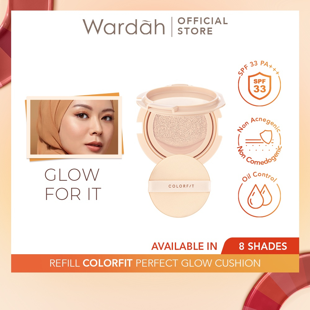 Jual Qeila - Wardah Refill Colorfit Perfect Glow Cushion SPF 33 PA+++ l ...