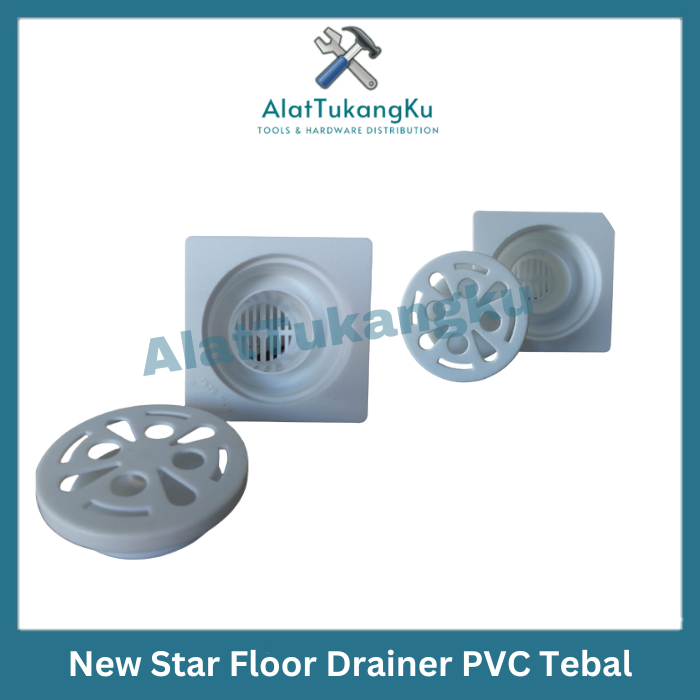 Jual New Star Saringan Got PVC Tebal Putih/ Floor drain pvc tebal ...