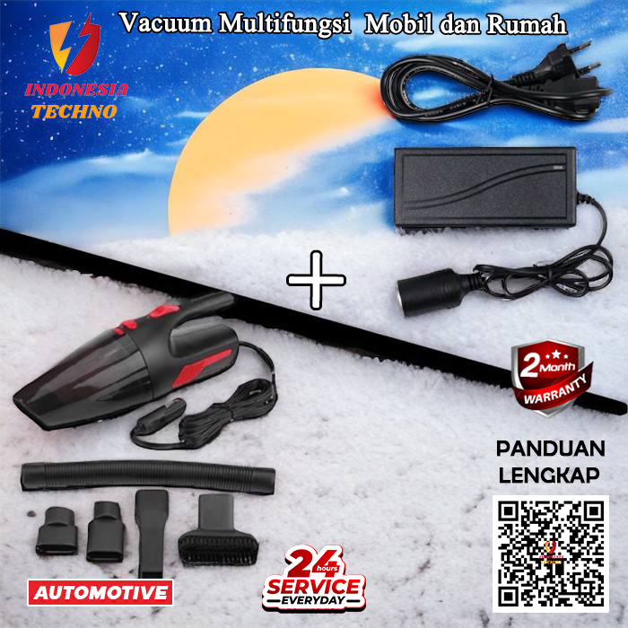 Jual Paket Vacuum Mobil & Adaptor Vacuum Bisa Di Gunakan Di Dalam Rumah ...