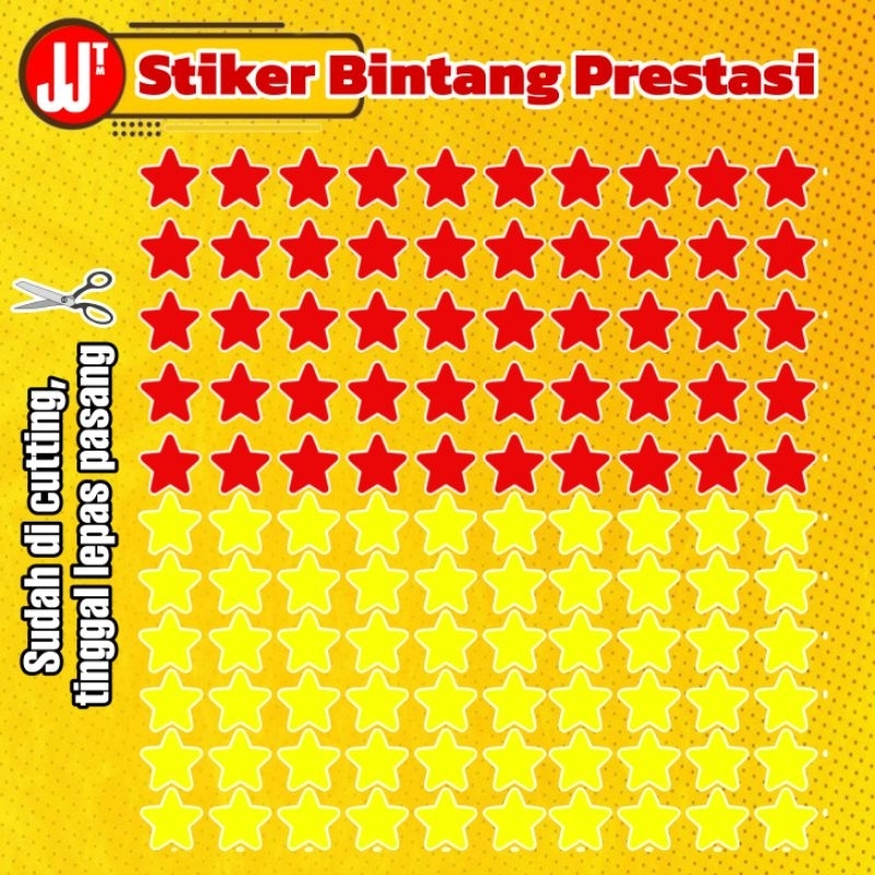 Jual Sticker Bintang Sudah di Cutting | Poster Bintang Prestasi ...