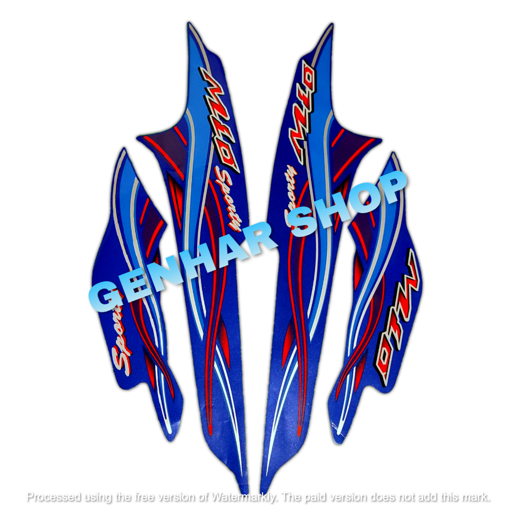 Jual STIKER STRIPING LIS BODY MOTOR YAMAHA MIO SPORTY /MIO SLENDANG ...