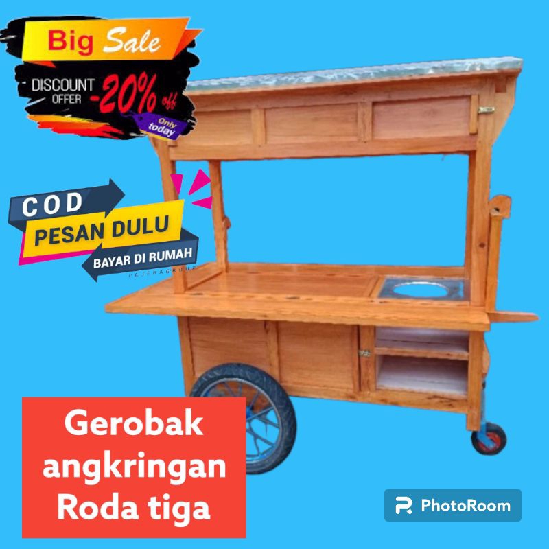 Jual gerobak angkrigan roda tiga free ongkir | Shopee Indonesia
