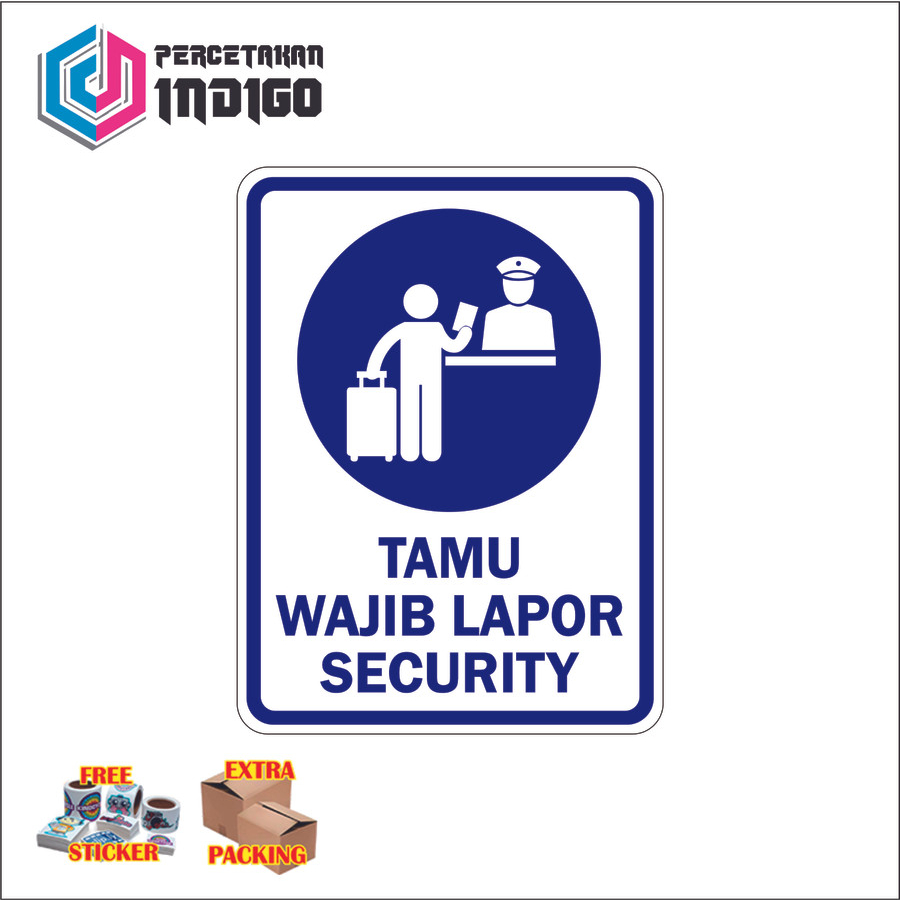 Jual plat alumunium rambu tamu wajib lapor security | Shopee Indonesia Jual plat alumunium rambu tamu wajib lapor security | Shopee Indonesia