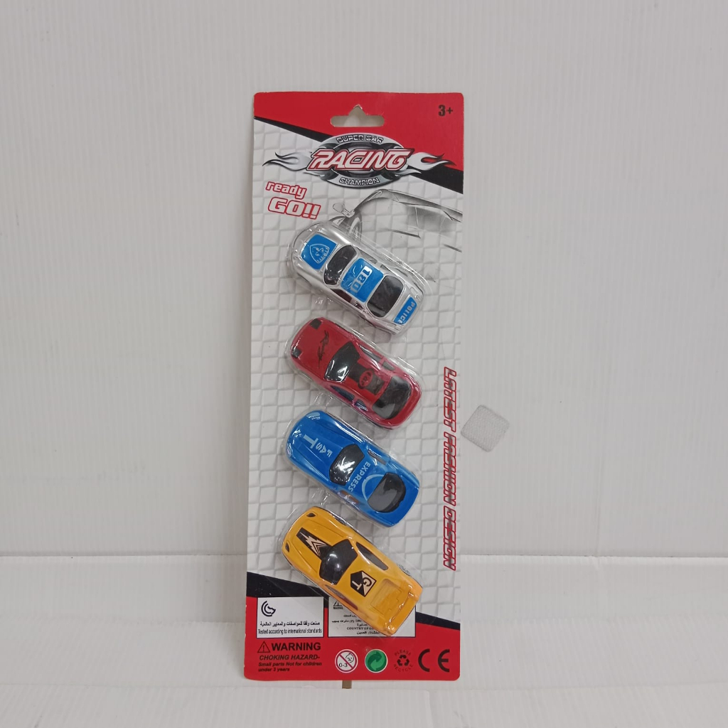 Jual Mainan Mobil Mobilan Diecast Metal Racing Car isi 4pcs | Shopee ...