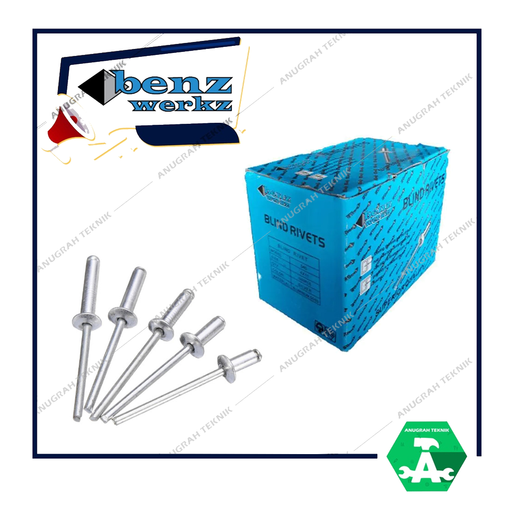 Jual Paku Rivet NUFOSS 435 1 Pak / Blind Rivet - Paku Rivet - Paku ...