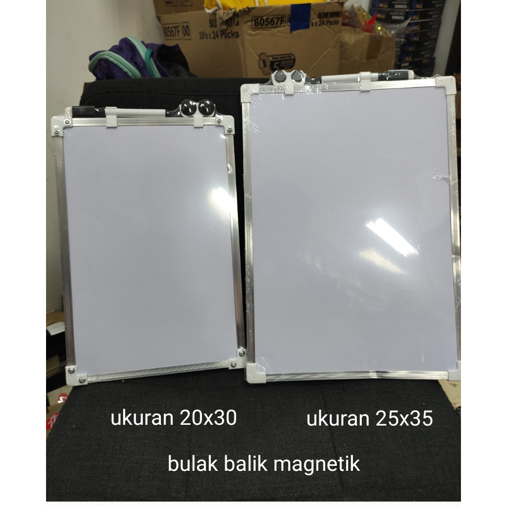 Jual papan whiteboard magnetik double side acua 20 x 30 atau 25 x 35 ...
