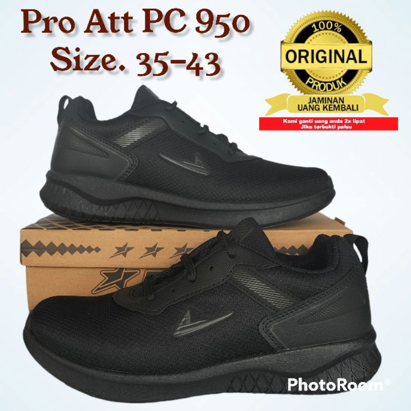 Jual ORIGINAL Sepatu Sekolah / kerja PRO ATT PC 950 Hitam / pro att PI ...