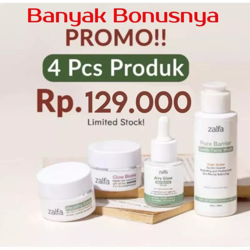 Jual zalfa natural paket HEALTHY GLOW skin barier repair series ...