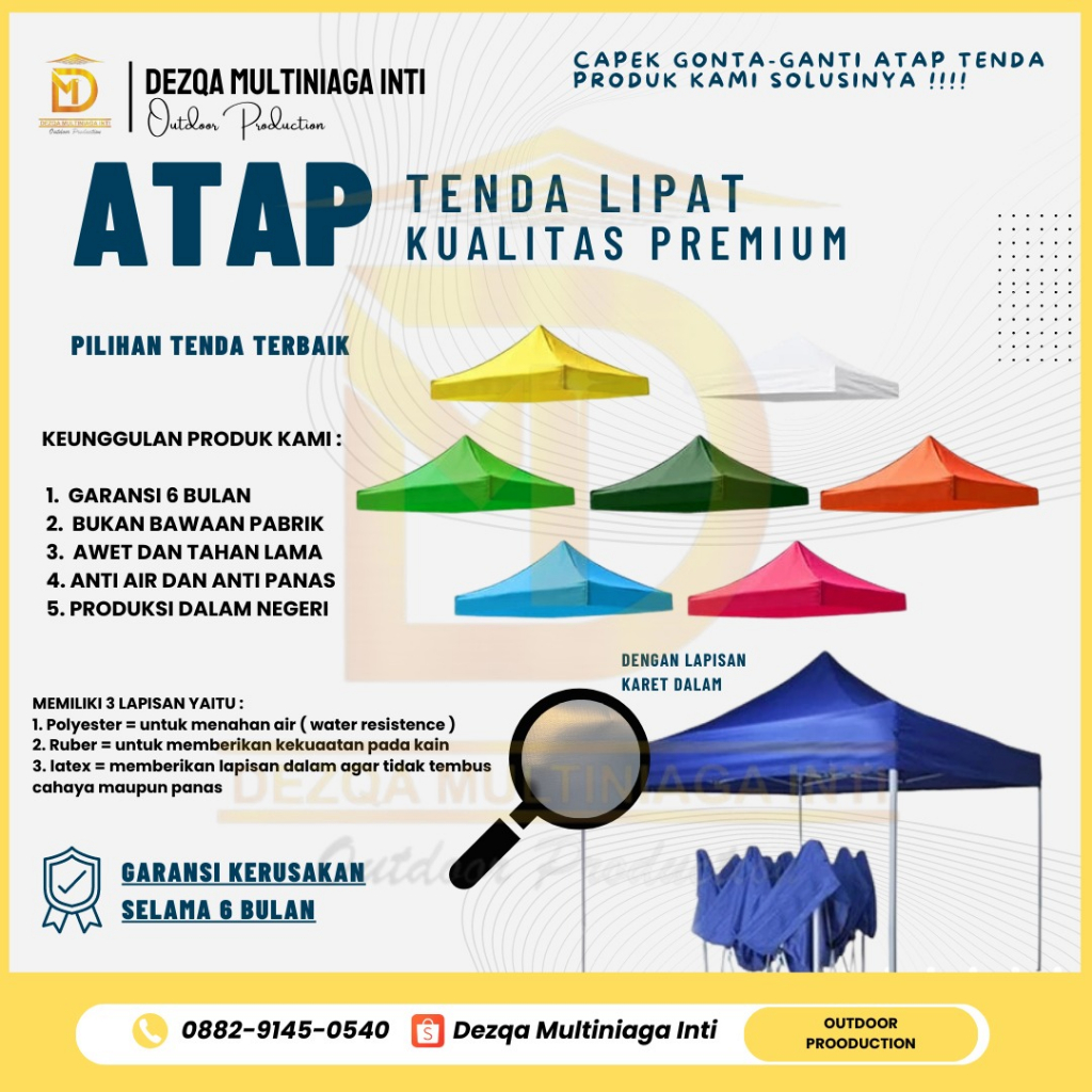 Jual Atap tenda lipat 2x3 | Shopee Indonesia