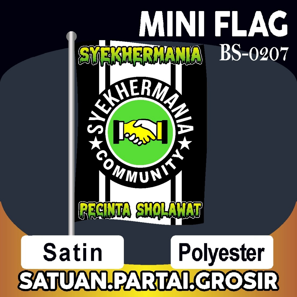 Jual Bendera Syekhermania Pecinta Sholawat Community Lengkap | Shopee ...