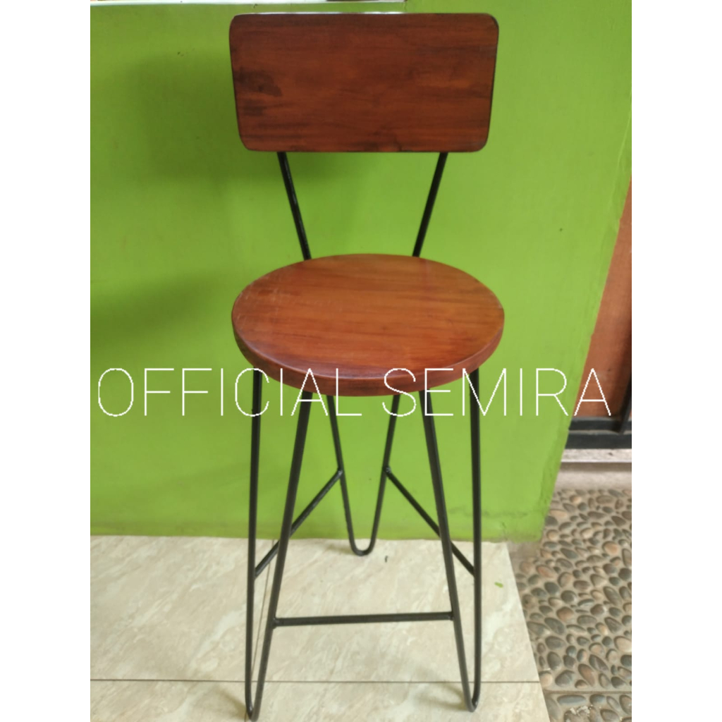 Jual Tinggi 70 CM/Kursi Bar/Kursi Cafe Industrial/Kursi Murah/Bangku ...