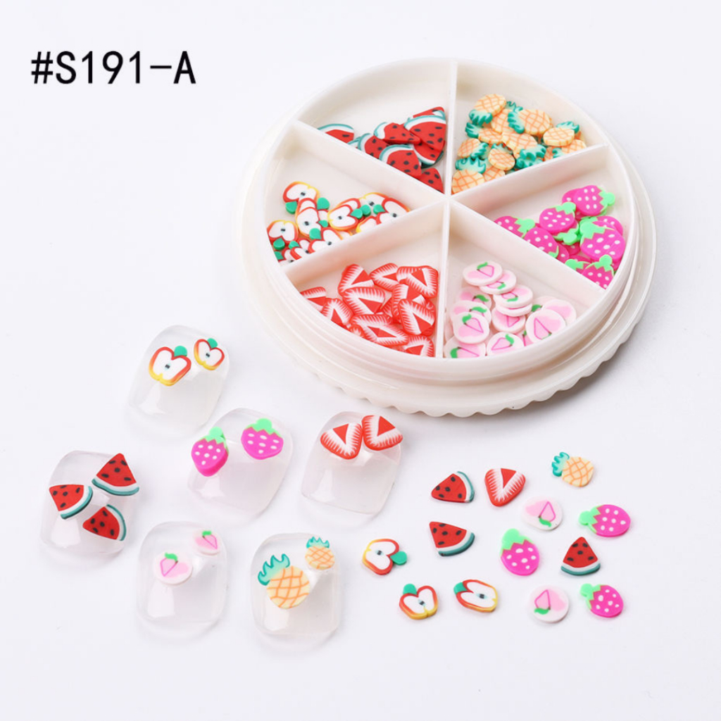 Jual MSY HIASAN KUKU 3D MOTIF BUAH/BUNGA/AKSESORIS NAIL ART MOTIF FRUIT ...