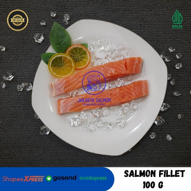 Jual Salmon/ Salmon Fillet/ Salmon Fillet Portion/ Salmon Potongan 100 ...