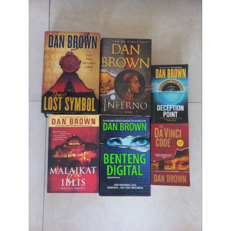 Jual BUKU NOVEL DAN BROWN PRELOVEDSECOND BEKAS THE LOST SYMBOL INFERNO DIGITAL FORTRESS ANGEL ...