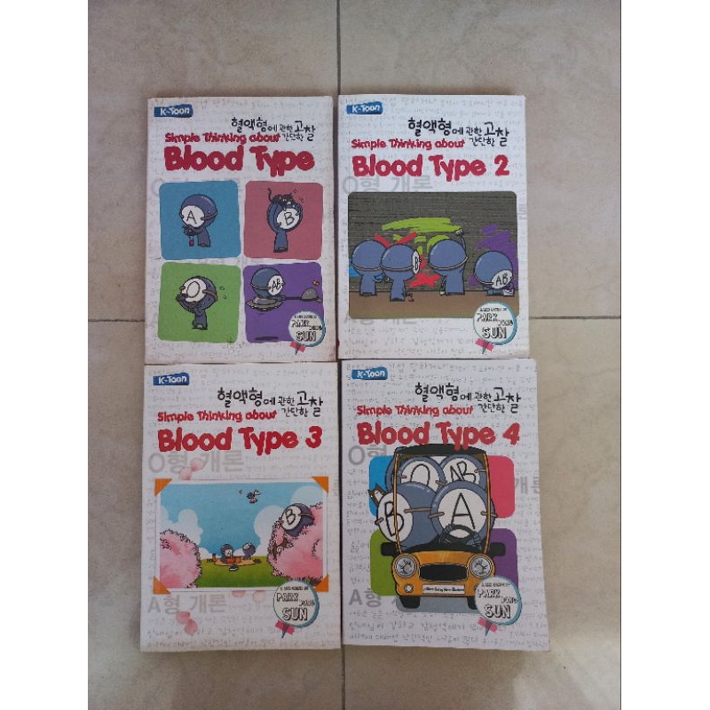 Jual BUKU SIMPLE THINKING ABOUT BLOOD TYPE K TOON BOOK PRELOVED SECOND ...