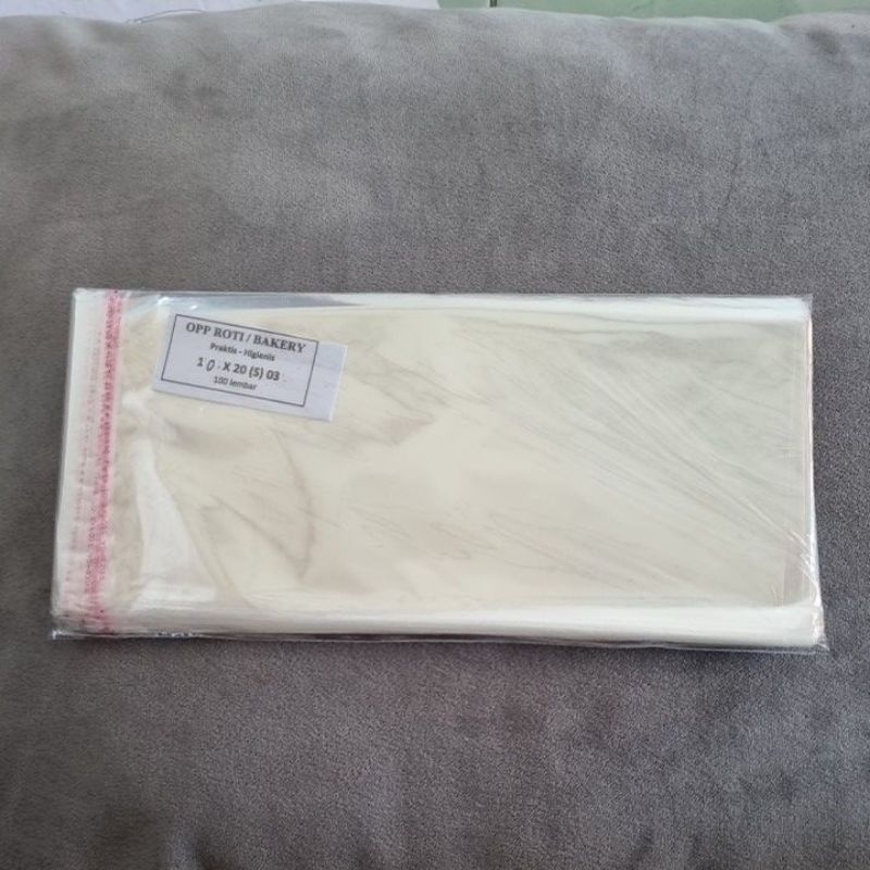 Jual Plastik Opp / Plastik Roti 10x20 isi 100 lembar ketebalan 03 ...