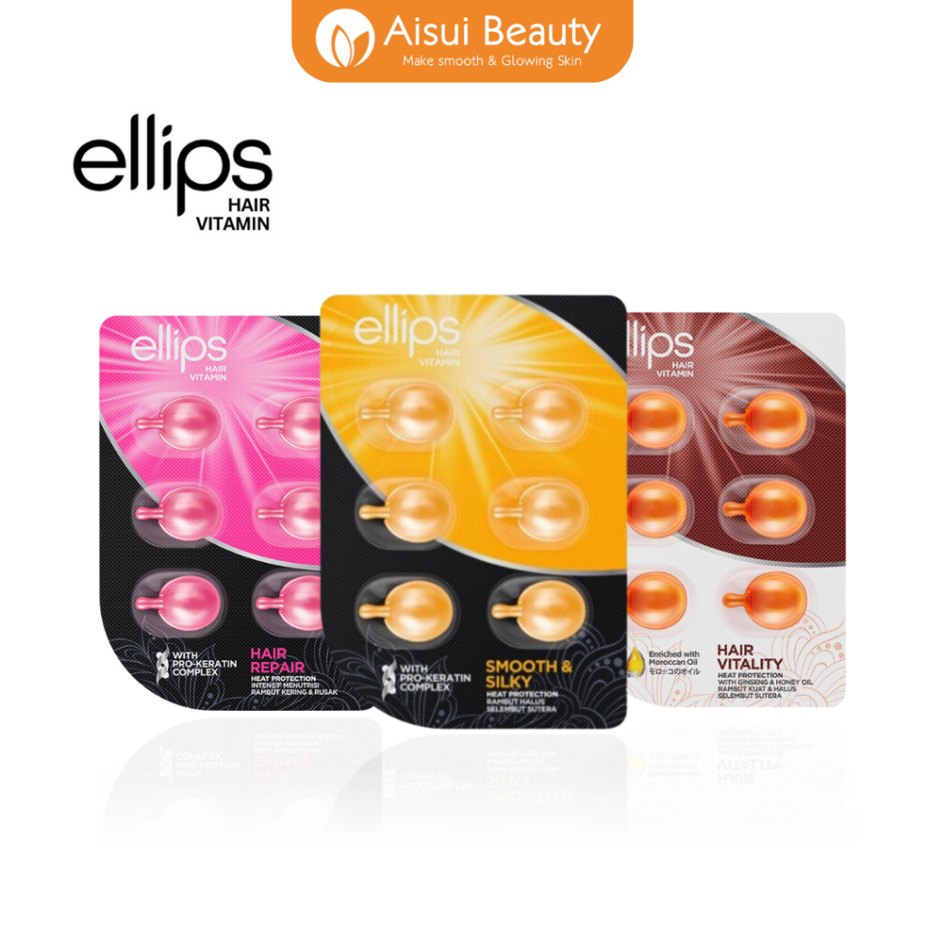 Jual ELLIPS Vitamin Rambut Isi 6 Capsule | Shopee Indonesia