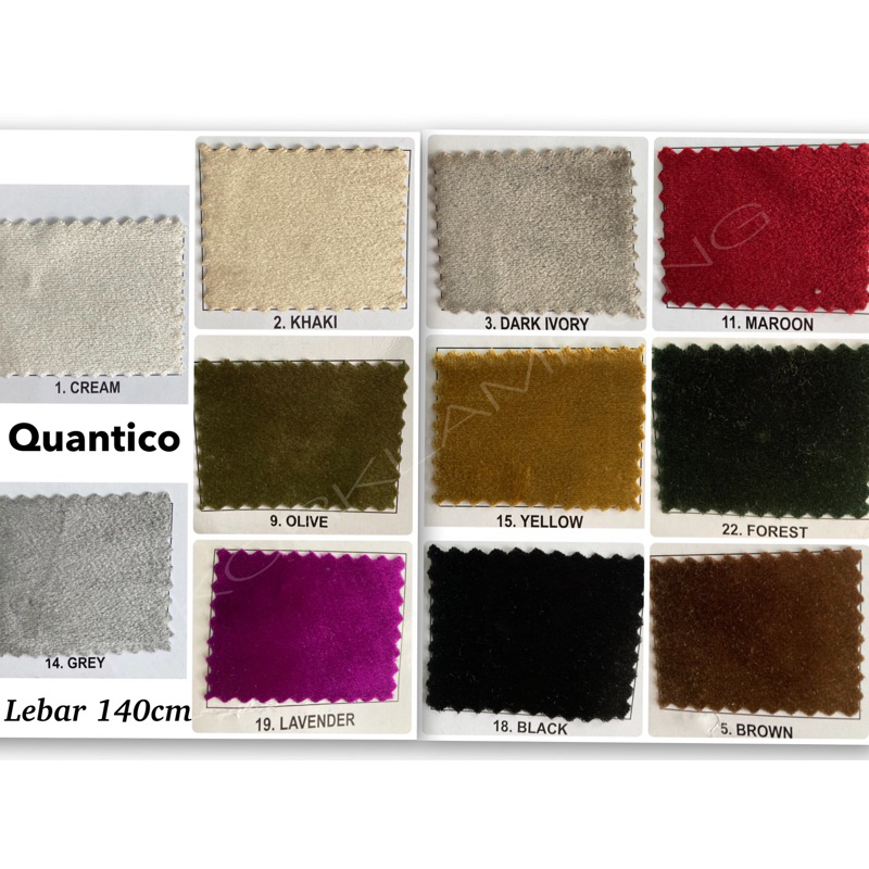 Jual Kain Sofa Bludru Quantico | Shopee Indonesia