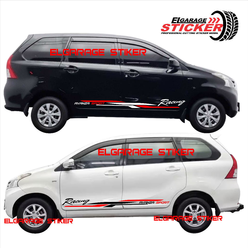 Jual Stiker mobil avanza xenia sigra calya cutting stiker striping body ...