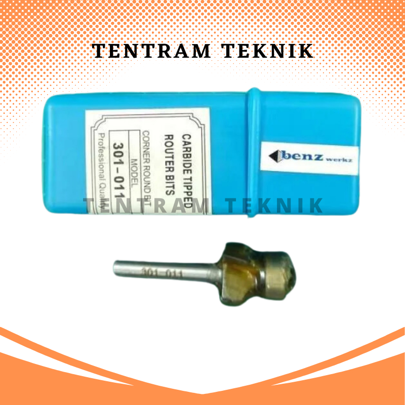 Jual Mata Profil Round Over Bit 301 - 011 Benz / Router Round Over Bit ...