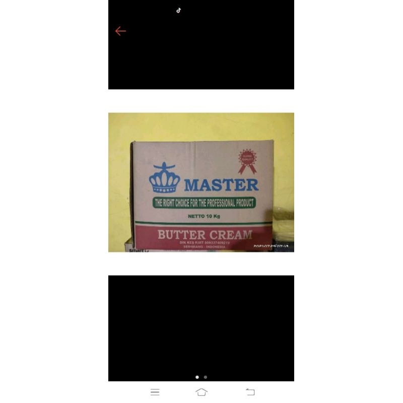 Jual Butter Cream Master 10kg | Shopee Indonesia