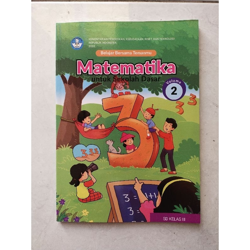 Jual Matematika untuk SD kelas 3 volume 2| kurikulum merdeka | Shopee Indonesia