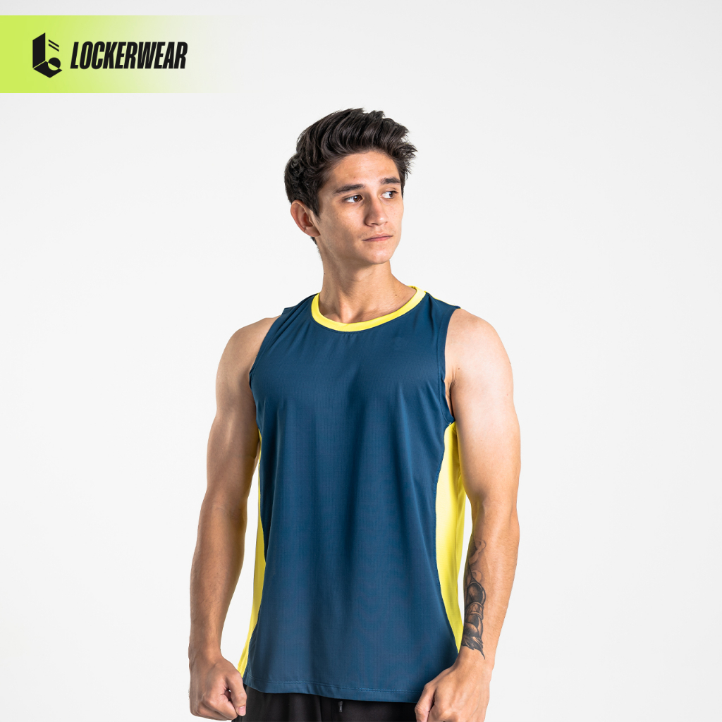 Jual Singlet Olahraga Kaos Sleeveless Tanpa Lengan Sport Pria Gym ...