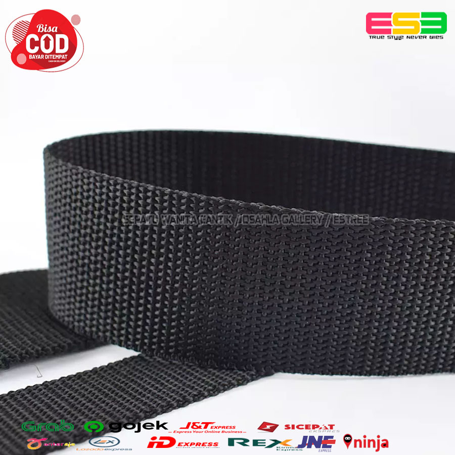 Jual Tali Webbing Sling Strap Lebar 3.8 cm Tebal 1mm untuk Tali Tas ...