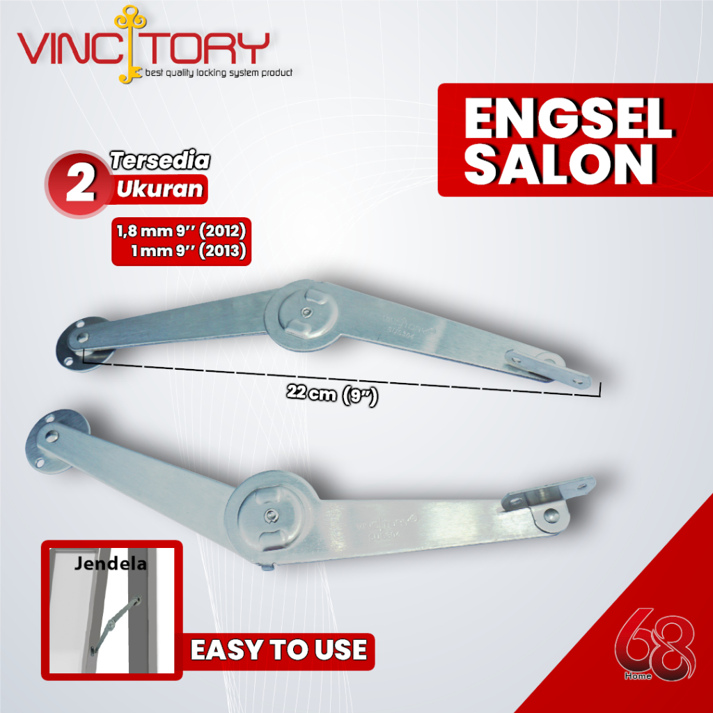 Jual Vincitory Engsel Salon Stainless / Penahan Jendela / Engsel ...