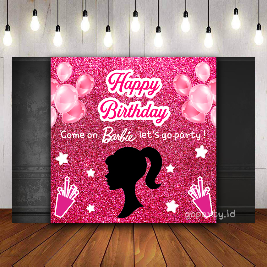 Jual BARBIE BACKDROP BACKGROUND SPANDUK BANNER DEKORASI ULANG TAHUN ...