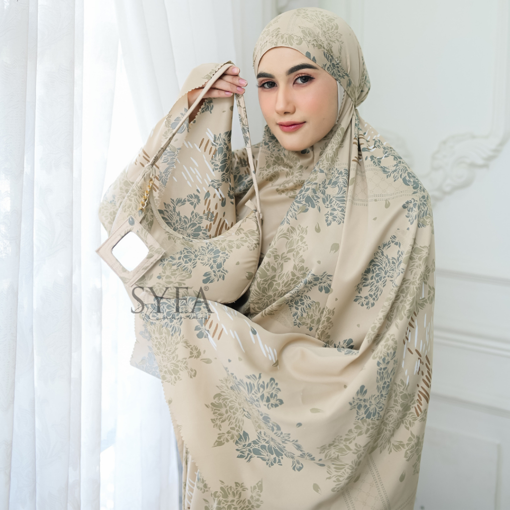 Jual Syfa Rahman - Mukena Dewasa Motif 3in1 Silk Fleur Series | Shopee ...