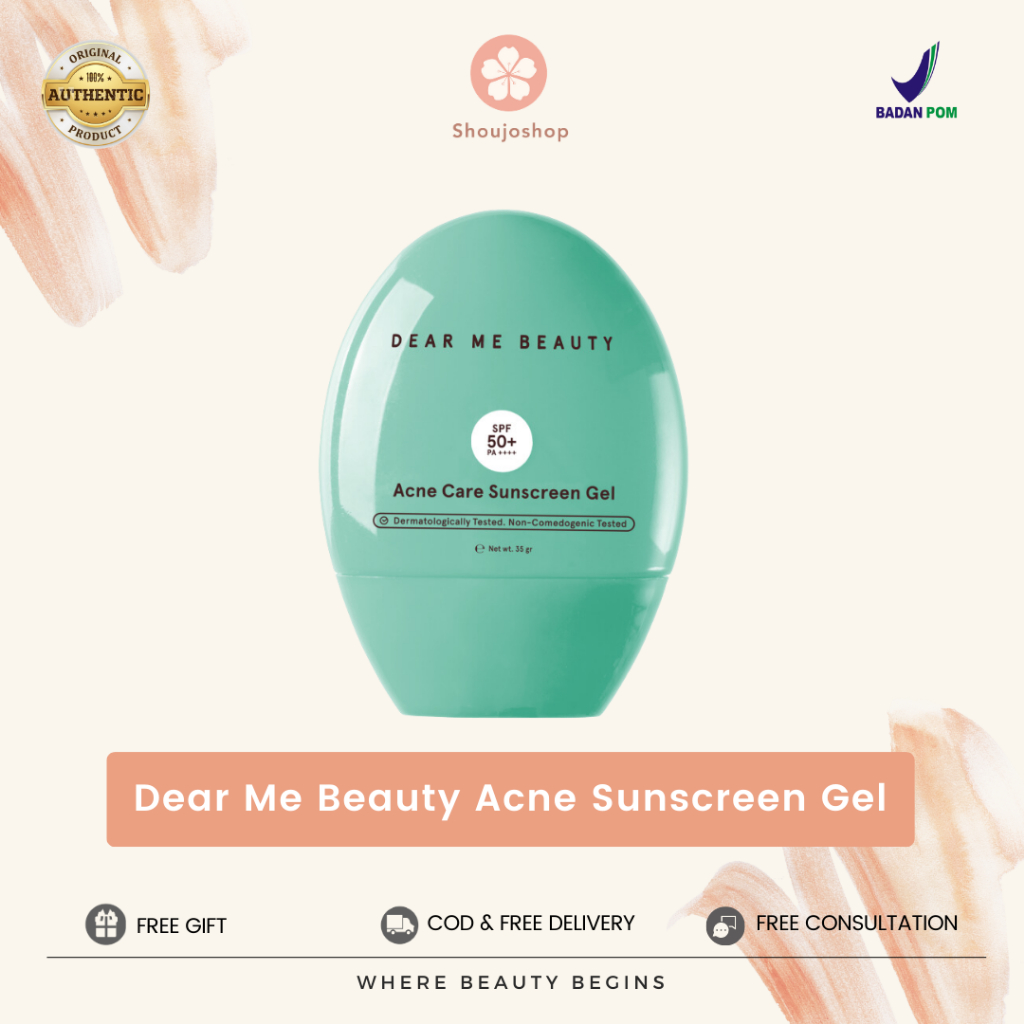 Jual Dear Me Beauty Acne Care Sunscreen Gel 35gr | Shopee Indonesia