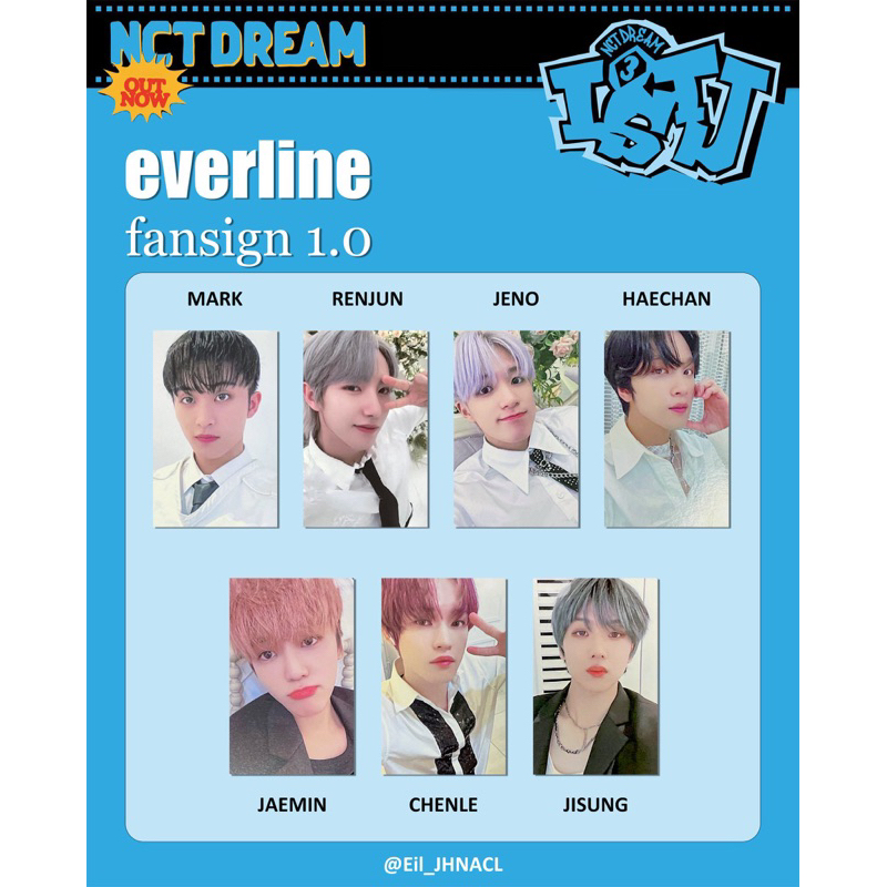 Jual [ PREORDER ] PHOTOCARD EVERLINE FANSIGN FACE TO FACE NCT DREAM The ...