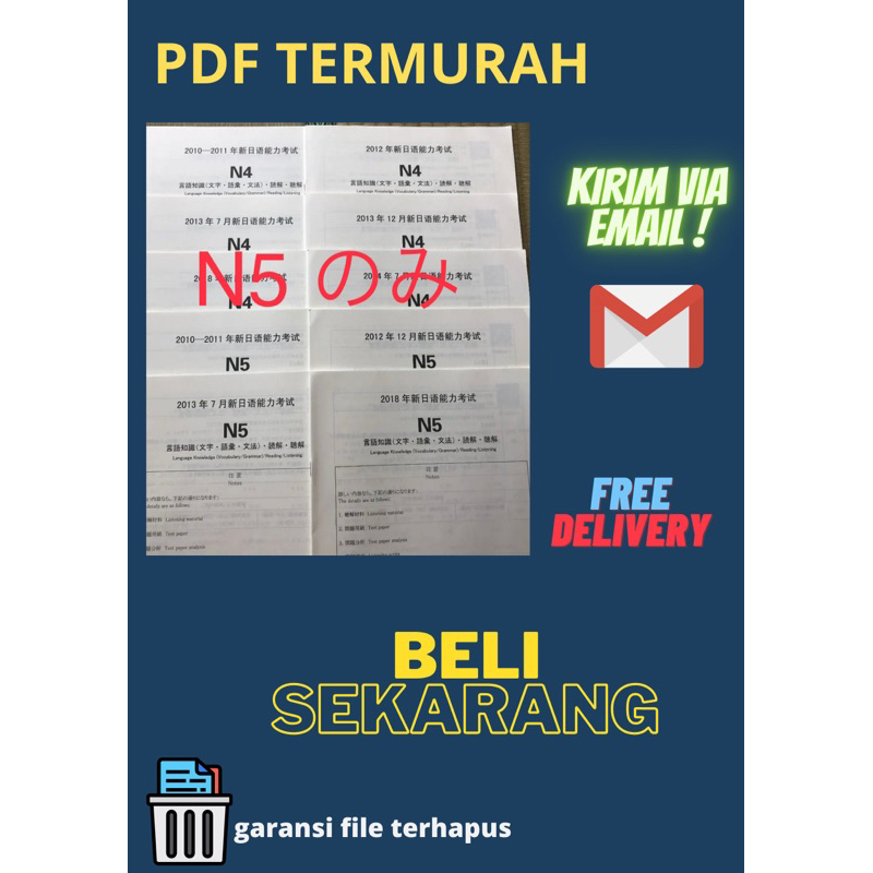 Jual Soal JLPT N5 PDF FILE | Shopee Indonesia