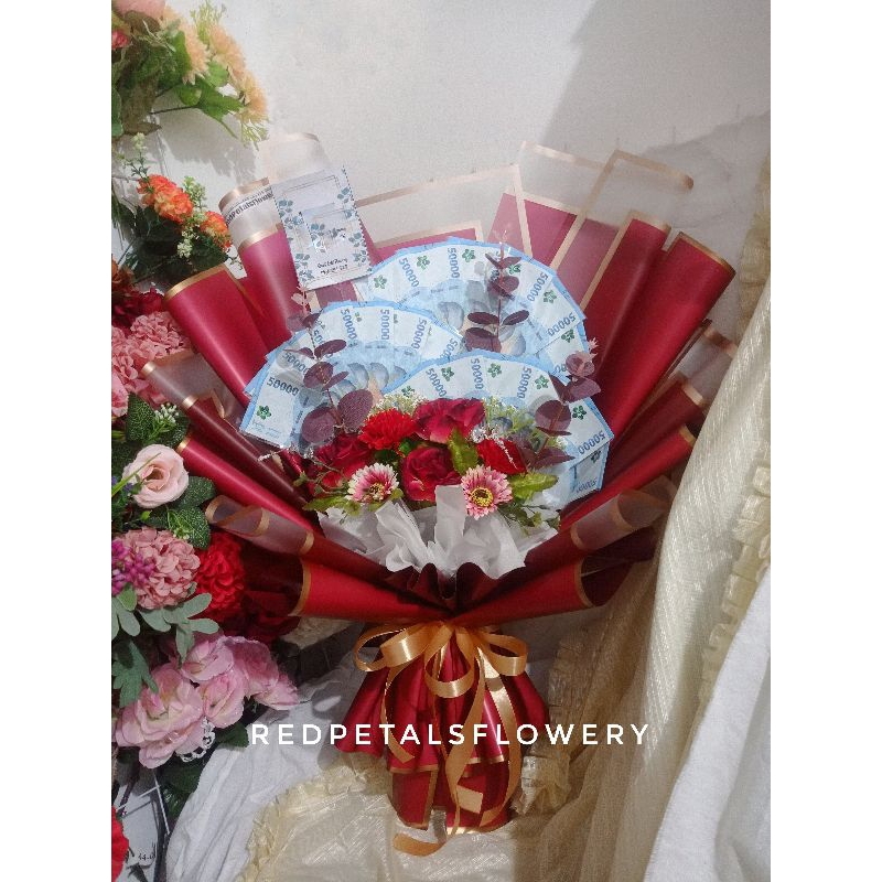 Jual Buket Uang 50k Kipas 20 Lembar ASLI | Shopee Indonesia