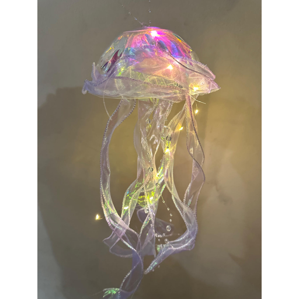 Jual Lampion DIY LED Ubur-ubur / Jelly Fish LED / Lentera Lampu Gantung ...