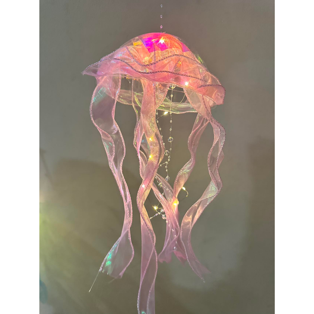 Jual Lampion DIY LED Ubur-ubur / Jelly Fish LED / Lentera Lampu Gantung ...