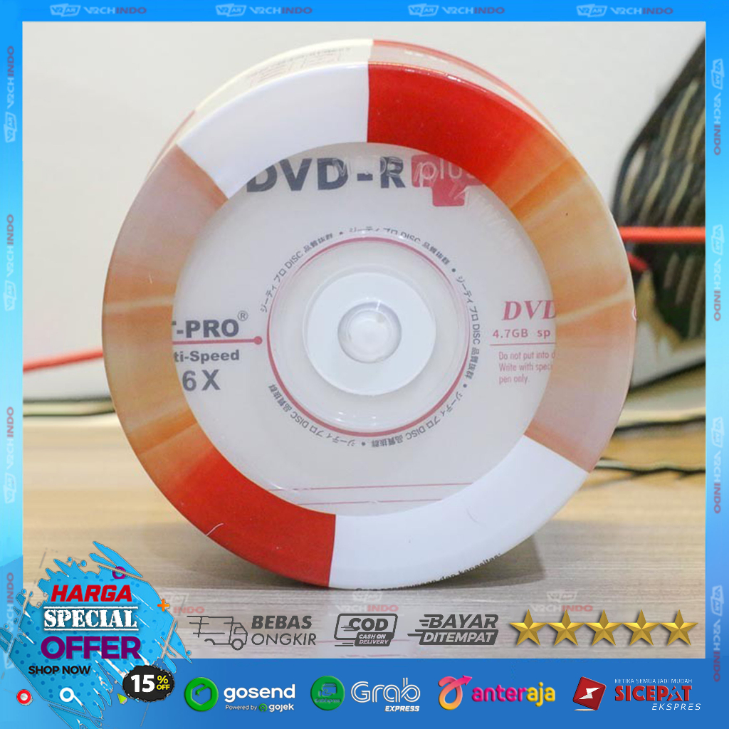 Jual DVD-R Plus GT PRO Plus 16x / DVD-R GT PRO Plus [Kosong] !! | Shopee Indonesia