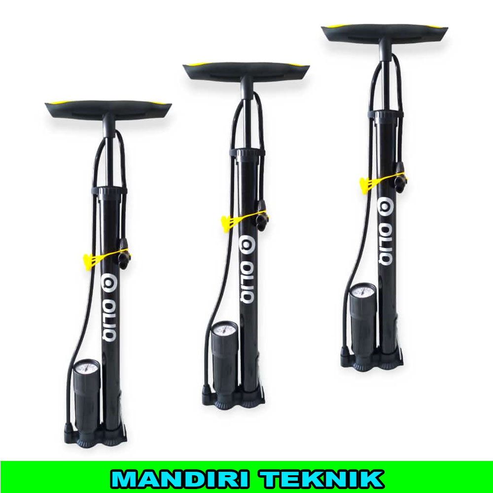 Jual Pompa Angin Ban Sepeda Motor Model Bola Tabung Meter Manual ...