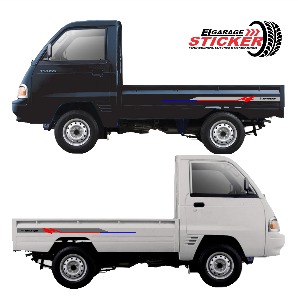 Jual Stiker pick up mitsubishi t120ss cutting stiker striping variasi ...