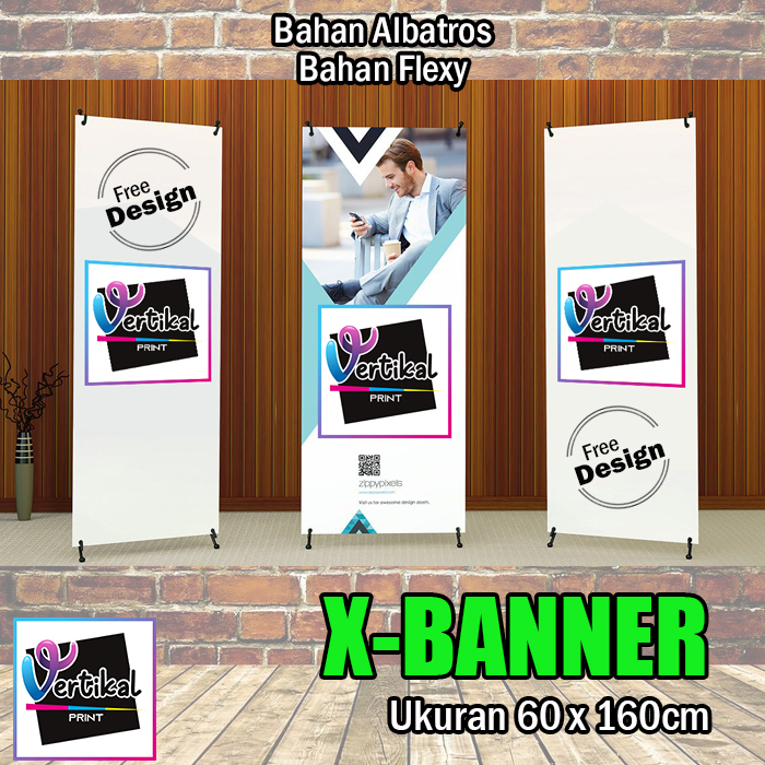 Jual Cetak / Print X-Banner Display Flexy 280g Albatros 60x160 cm | Shopee Indonesia