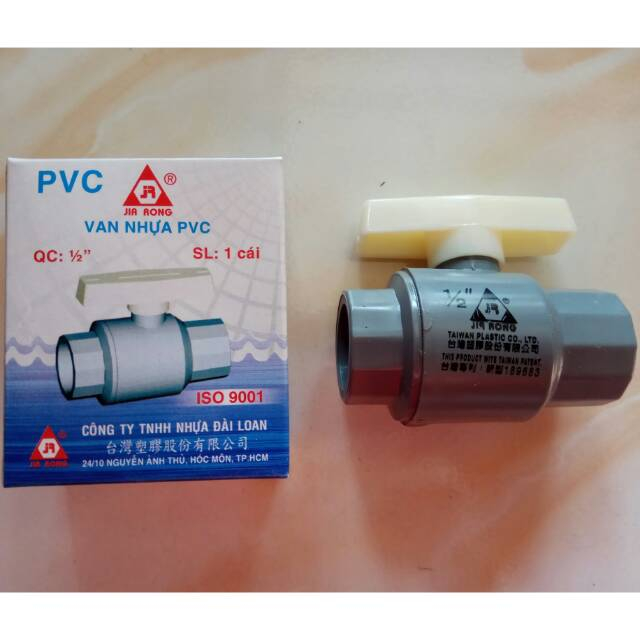 Jual BALL VALVE/STOP KRAN PVC ukuran 1/2" JIA RONG (JR) | Shopee Indonesia