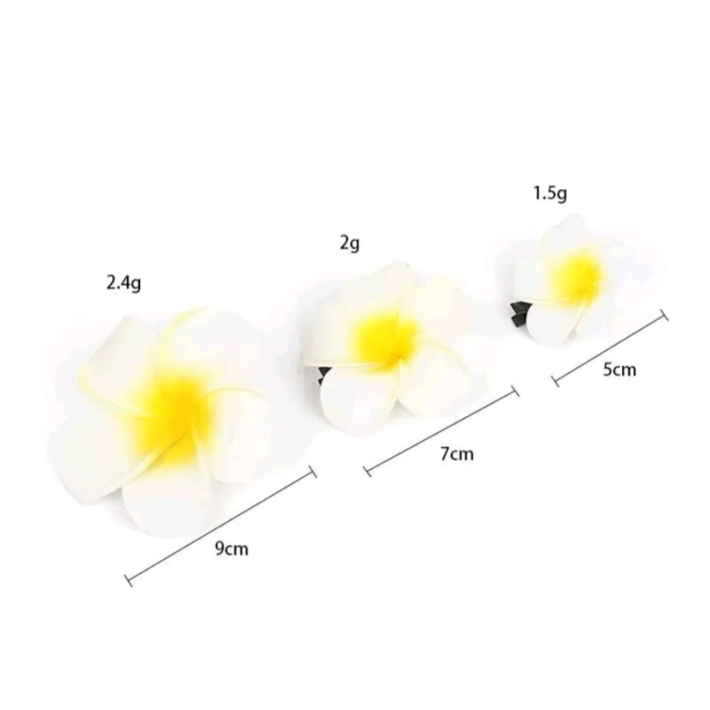 Jual 17544 - JEPIT RAMBUT BUNGA BALI KAMBOJA AKSESORIS JEPITAN HAIR PIN ...