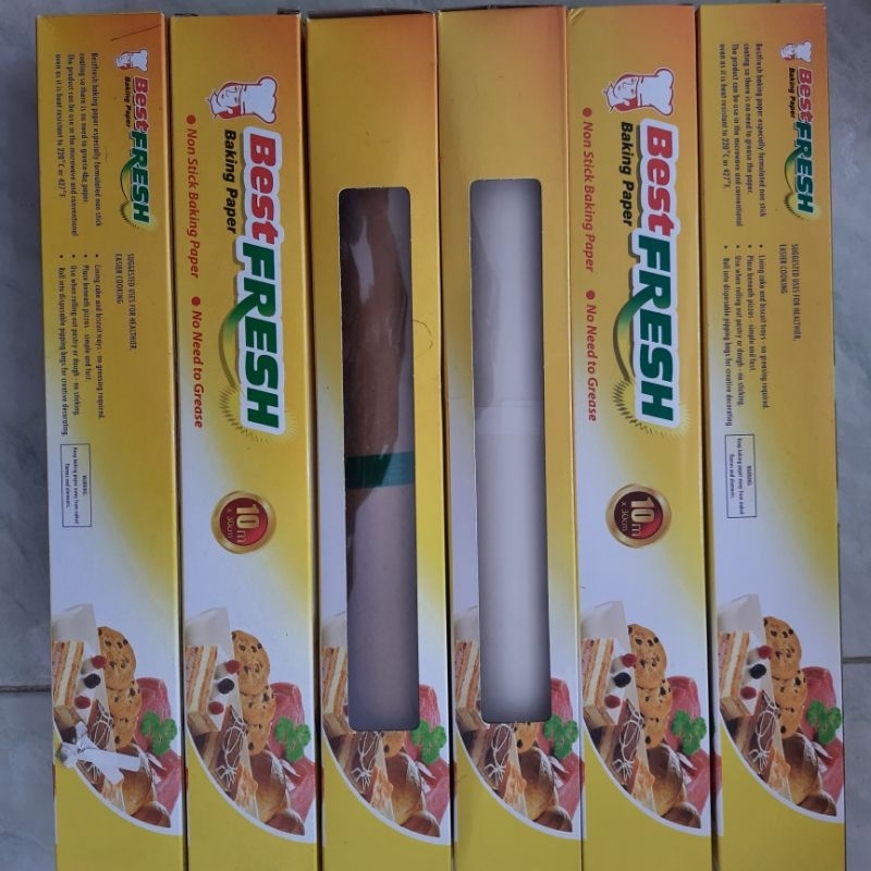 Jual Baking Paper kertas roti Bestfresh / alta wrap coklat dan putih ...