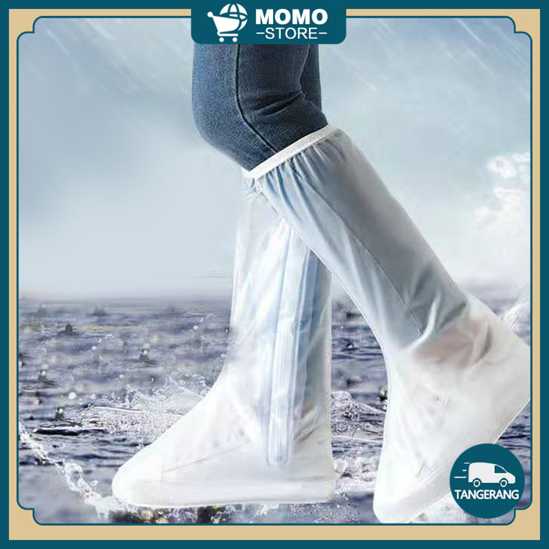 Jual PVC Cover Sepatu Anti Hujan Panjang Dan Tinggi Pelindung Sepatu ...