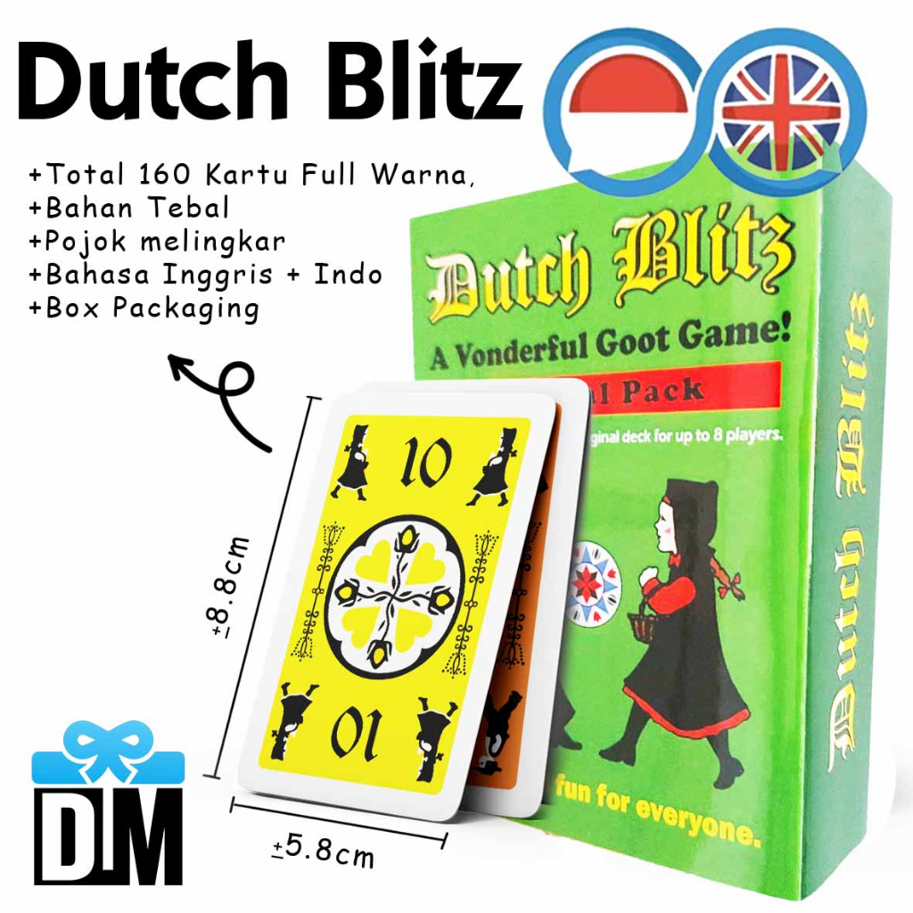 Jual Kartu Dutch Blitz Original & Expansion Deck Game Card Fast Paced ...