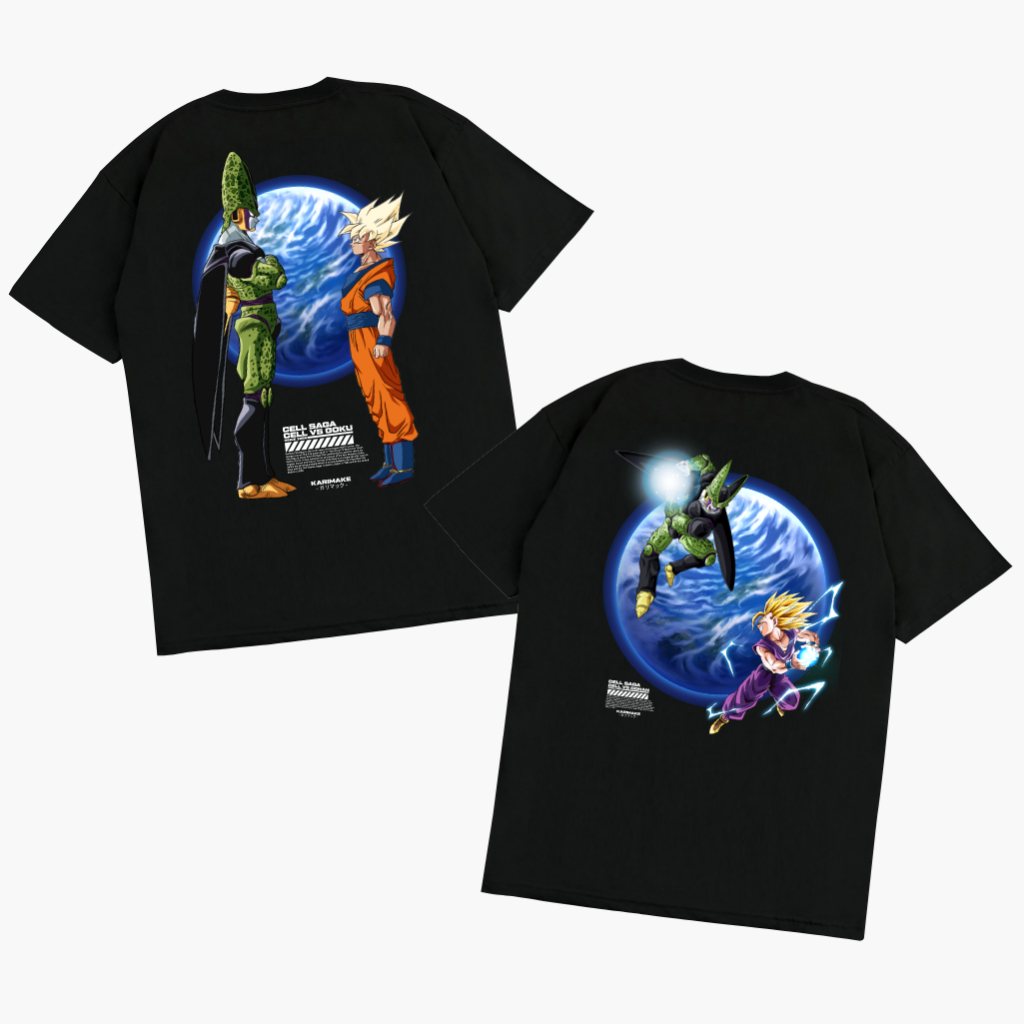 Jual TRIANGLE Kaos Anime DRAGON BALL Z CELL SAGA SONGOKU Kaos Anime ...
